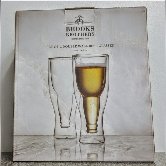 Brooks Brothers | Dining | Brooks Brothers Set Of 2 Double Wall 39 ...
